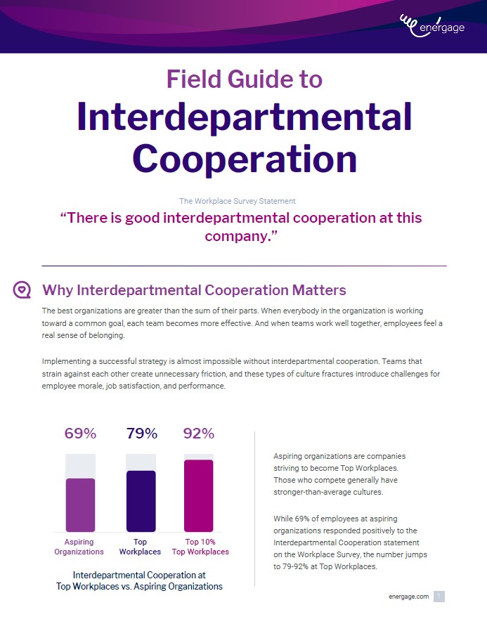 Field Guide to Interdepartmental Cooperation