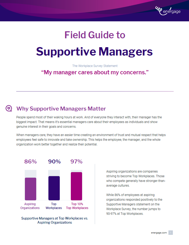 Field Guide to Supportive Managers