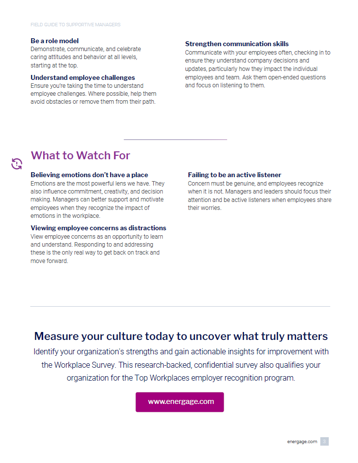 Field Guide to Supportive Managers